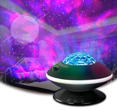 China 2021 New Creative UFO Aurora Borealis Galaxy Projector Night Light Lamp Party Holiday Decoration Northern Lights Star Pr for sale