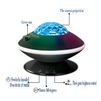China 2021 New Creative UFO Aurora Borealis Galaxy Projector Night Light Lamp Party Holiday Decoration Northern Lights Star Pr for sale