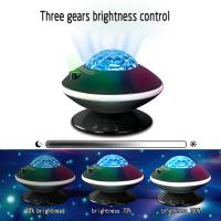 China 2021 New Creative UFO Aurora Borealis Galaxy Projector Night Light Lamp Party Holiday Decoration Northern Lights Star Pr for sale