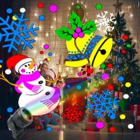 China LED Christmas Snowflake Projector Lights Xmas Decoration Lights 2700K for sale