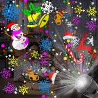 China LED Christmas Snowflake Projector Lights Xmas Decoration Lights 2700K for sale