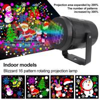 China LED Christmas Snowflake Projector Lights Xmas Decoration Lights 2700K for sale