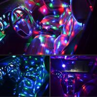 China RGB Disco Ball Party Lights DJ Disco Light LED Projector Strobe Lamp Birthday Party Car Club Bar Karaoke Xmas Sound Acti for sale