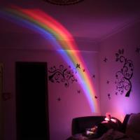 China Dropshipping Amazing Magic Rainbow Projector Lamp Night Light Shell Rainbow Projector Room Decoration For Kids for sale