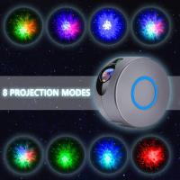 China Laser Galaxy Starry Sky Projector Rotating Water Wave Night Light Led Colorful Nebula Cloud Lamp Atmosphere Bedroom Besi for sale