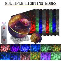 China Creative Dinosaur Egg LED Star Galaxy Projector Night Light Ocean Wave Star Light Projector Speaker Lamp For Kids Adults for sale