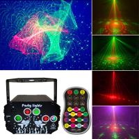China LED Sound Activated Laser Light RGB Flash Strobe Projector Dream Aurora DJ Disco Stage Party Lights for Christmas Dance for sale