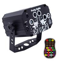 China LED Sound Activated Laser Light RGB Flash Strobe Projector Dream Aurora DJ Disco Stage Party Lights for Christmas Dance for sale