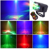 China LED Sound Activated Laser Light RGB Flash Strobe Projector Dream Aurora DJ Disco Stage Party Lights for Christmas Dance for sale