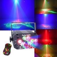 China LED Sound Activated Laser Light RGB Flash Strobe Projector Dream Aurora DJ Disco Stage Party Lights for Christmas Dance for sale