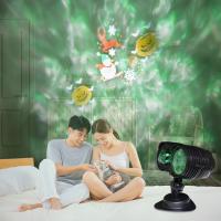 China 2021 New Telescope Dual Ocean Wave Projector Lamp Night Light Snowflake Christmas Halloween Projection Lawn Lamp Holiday for sale