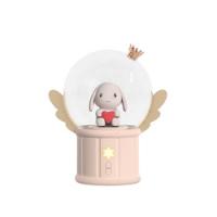 China Lovely Toy 360 Degree Rotation Music Box Atmosphere Lamp LED Night Light for Kids Girls Gift Bedroom Home Decor for sale