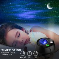 China Starry Projector Aurora Galaxy Projector Light Baby Star Night Light Northern Light Projection Lamp For Kids Adults Holi for sale