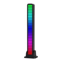 China New Arrival Smart  Music Pickup Rhythm Light  Rechargeable RGB Sound-Activated Ambient lamp With APP control for Car Par for sale