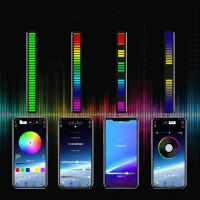 China New Arrival Smart  Music Pickup Rhythm Light  Rechargeable RGB Sound-Activated Ambient lamp With APP control for Car Par for sale