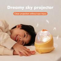 China New Cute Dinosaur Sky projection Night Light Rotating Music box Projector USB rechargeable table lamp For Kids Holiday G for sale