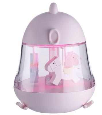 China New Carousel Music Night light colorful atmosphere table lamp USB Rechargeable Night Light Bedside Night Light For Child for sale