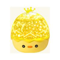China New Crown Duck projection Night Light  Colorful Rotate Music box Projector With Remote control For Kids Holiday Decor Gi for sale