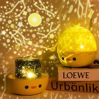 China New Crown Duck projection Night Light  Colorful Rotate Music box Projector With Remote control For Kids Holiday Decor Gi for sale
