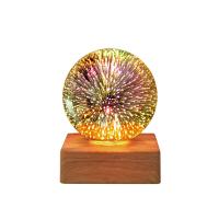China New 3D firework lamp LED colorful atmosphere table lamp Decoration night light USB Plug Night Light For Holiday gift for sale