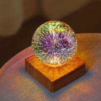 China New 3D firework lamp LED colorful atmosphere table lamp Decoration night light USB Plug Night Light For Holiday gift for sale