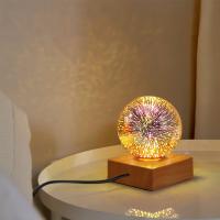 China New 3D firework lamp LED colorful atmosphere table lamp Decoration night light USB Plug Night Light For Holiday gift for sale