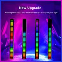 China New Arrival Rechargeable RGB Sound-Activated Music Pickup Rhythm Light 18 colors music rhythm lamp for Car Home music de for sale
