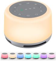 China White Noise Nature Sound Sleeping Machine USB Rechargeable Sound Machine Color Night Light For Sleeping and Relaxing for sale