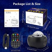 China RGB LED Laser Star Projector Planet Galaxy Lighting Lamp Night Light Star Projector For Kids Adults Bedroom for sale