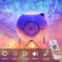 China Planet Star Light Projector Wireless Rechargeable Galaxy Projector Night Light Built In White Noise Sleep Music Speaker for sale