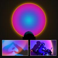 China Sunset Lamp Projector LED Night Light 360 Degree Rotation Multi Halo Projection For Bedroom Background Wall Decoration G for sale