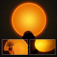 China Sunset Lamp Projector LED Night Light 360 Degree Rotation Multi Halo Projection For Bedroom Background Wall Decoration G for sale