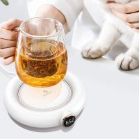 China DC 5V USB Heating Warm Cup Mat Constant Temperature Coaster 3 Gear Digital Display Adjustment Timing Heater for Coffee M for sale
