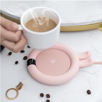 China Cup Warmer Heat Beverage Mug Mat Keep Drink Warm Heater Heating Coaster Pad for Coffee Milk Tea 220V 20W for sale