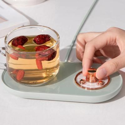 China DC 5V Cup Warmer Beverage Heat Mug Mat Keep Drink Warm Heater Heating Coaster Pad for Coffee Milk Tea Drink for sale