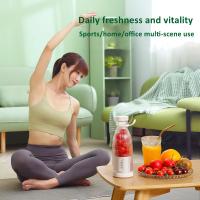China New Design Electric Mini Juicer Blender USB Rechargeable Wireless Smoothie Mixer Fast Portable Juicer Cup For Outdoor for sale