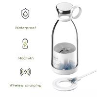 China 380ml Magnetic Wireless Portable Mini Fruit Juicer New Design Food Grade Material Rechargeable Electric Juicers for sale
