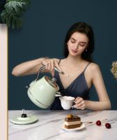 China Hotel guest room electric coffee tea milk 1.8L kettle 304SS safety OEM customized 360 cordless Concealed Heating Element for sale