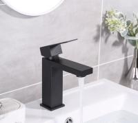 China Borneira 304 Stainless Steel Bathroom Basin Faucet Black Grifos Para Cocina Hot Cold Sink Faucets for sale