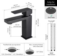 China Borneira 304 Stainless Steel Bathroom Basin Faucet Black Grifos Para Cocina Hot Cold Sink Faucets for sale