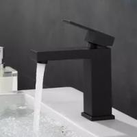 China Borneira 304 Stainless Steel Bathroom Basin Faucet Black Grifos Para Cocina Hot Cold Sink Faucets for sale