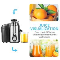 China 1000 ml new original  Electric Juicer Juicer Machine Fruit and Vegetable Juicer Extractor Wide Mouth Centrifugal Dual-Sp for sale