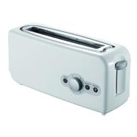 China Timing Control Reheat Defrost Automatic Pop Up Plastic Toaster 750W Long Slot 2 Slice for sale