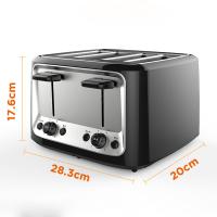 China Household Automatic Baking Breakfast Machine Toast Sandwich Grill 4 Slice Pancake Stainless Steel Electric for sale