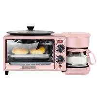 China Breakfast Electric Oven Toaster Grill Pan With Drip Coffee Maker Stainless Power Timer OEM 3 In 1 for sale