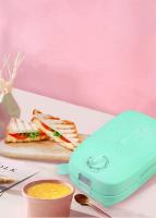China 600w Electric Printing Sandwich Waffle Toaster Egg Microfiber 3 Plates Maker for sale