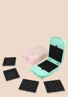 China 600w Electric Printing Sandwich Waffle Toaster Egg Microfiber 3 Plates Maker for sale