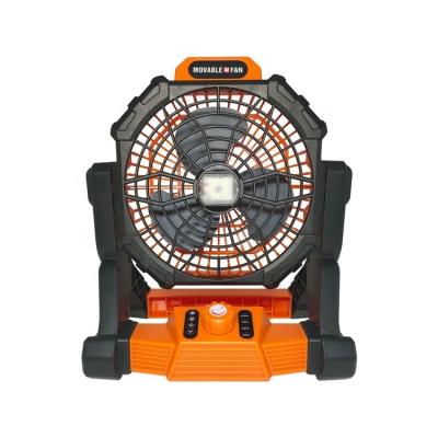 China Outdoor Portable Large Wind Power Fan Camping With LED Lights USB Charging Table Fan for sale