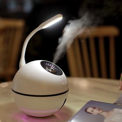 China Two Colour Space Ball Home Ultrasonic Humidifier Changeable Colour LED Light Cool Mist for sale