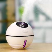 China Two Colour Space Ball Home Ultrasonic Humidifier Changeable Colour LED Light Cool Mist for sale